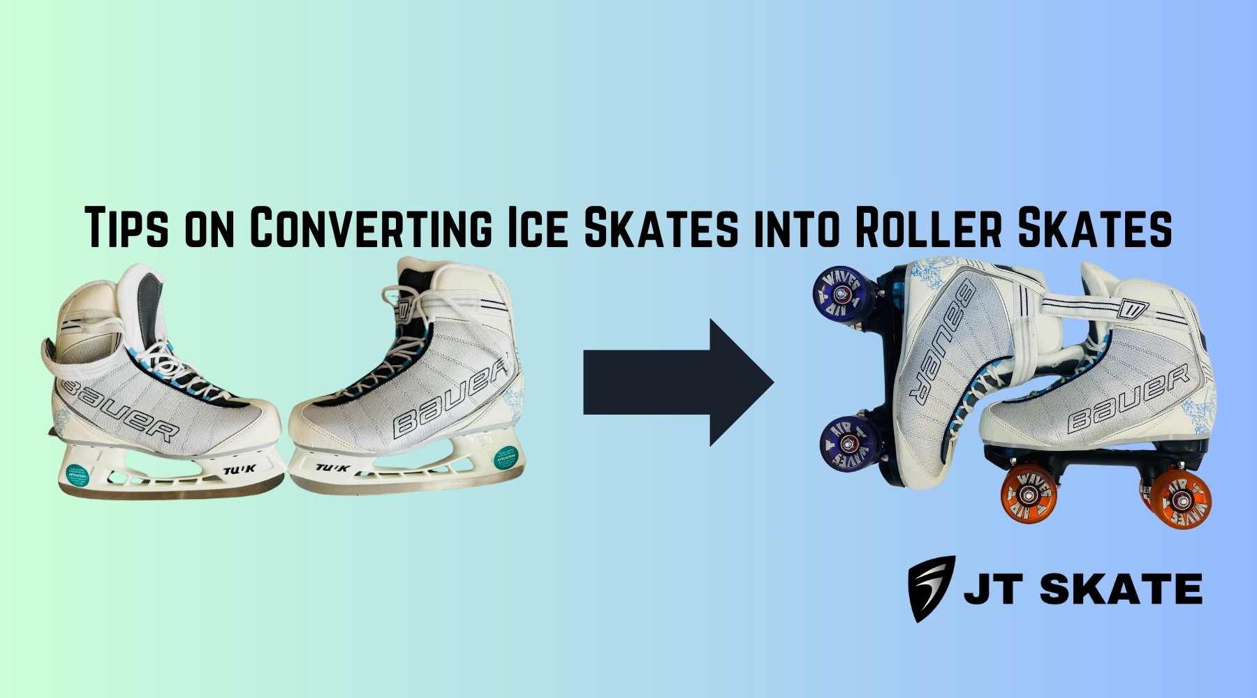 How to Convert Bauer and CCM Ice Hockey Skates to Quad Roller Skates ...