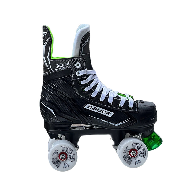 Bauer XLS Quad Roller Skates with Airwaves Wheels - JT Skate